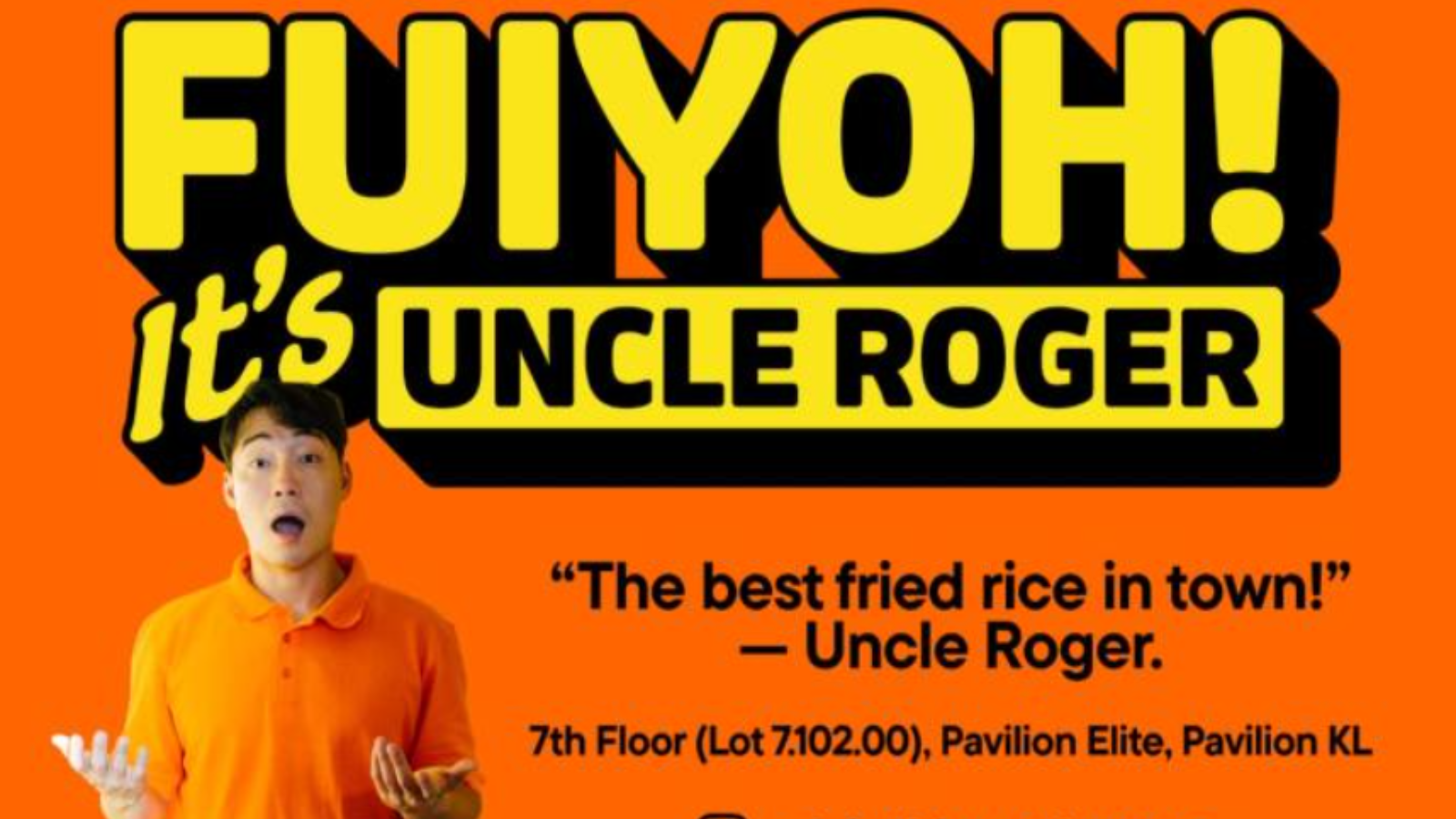 大马网红“Uncle Roger”将在吉隆坡柏威年商场开设首家餐馆，名为“Fuiyoh! It's Uncle Roger” - 攻略 ...